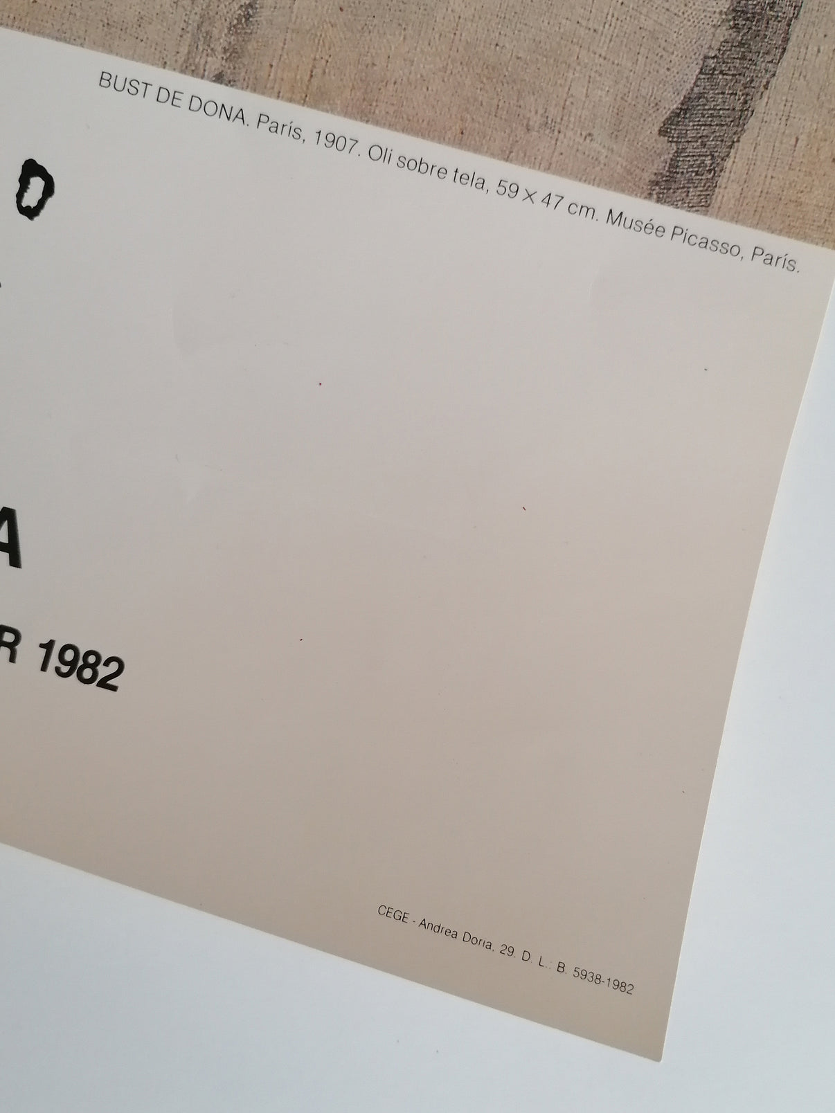 1982 Pablo Picasso "Bust of Woman" Les demoiselles d' Avignon – The ...