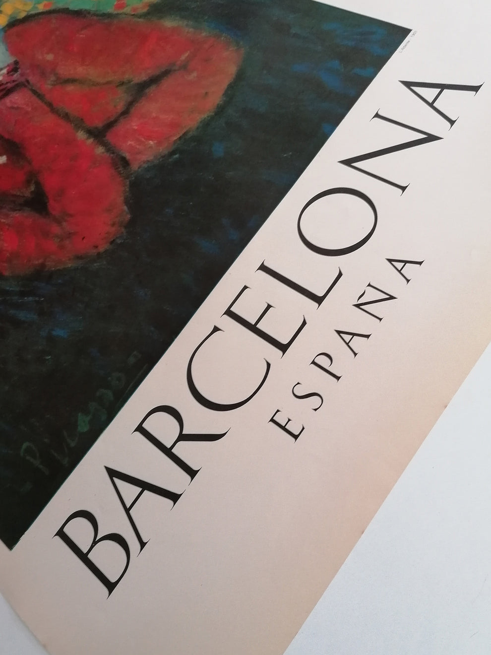 1966 Pablo Picasso "L'Attente 1901" Barcelona Exhibition Poster – The ...