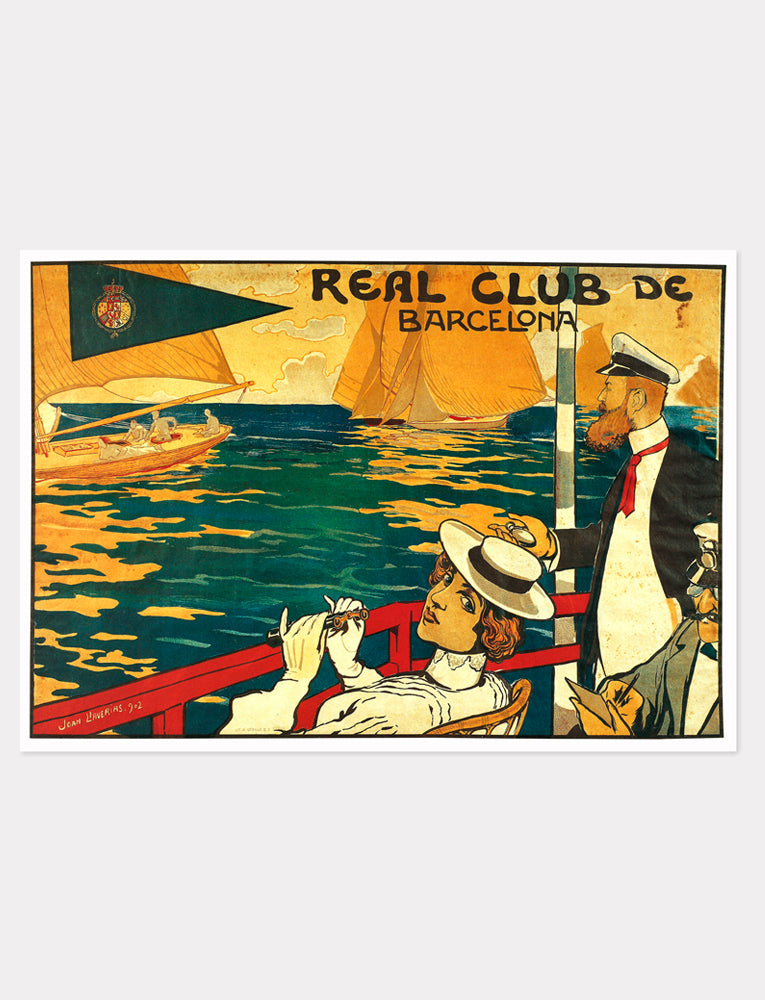 Antique Seascape Sailing Landscape Poster Modern Reproduction – The ...